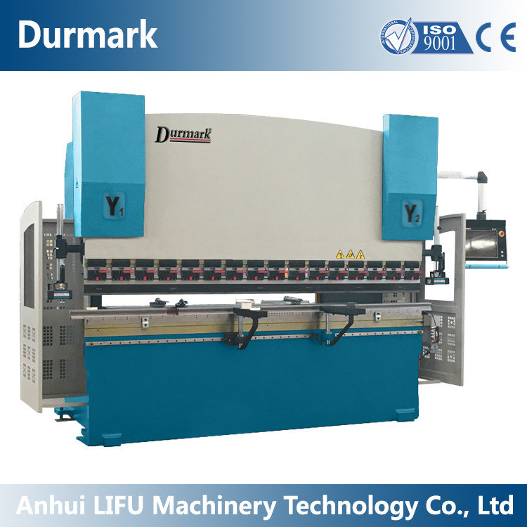 3+1 axis WE67K-160T/3200mm cnc press brake with hydraulic compensation